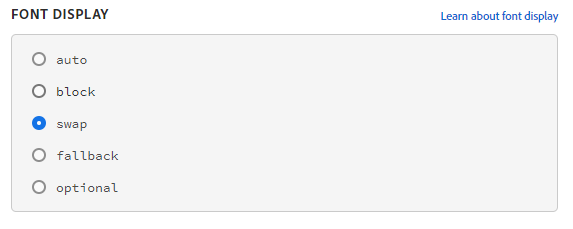 Use Font Display on Adobe Fonts to improve Site Speed - Web Developer ...